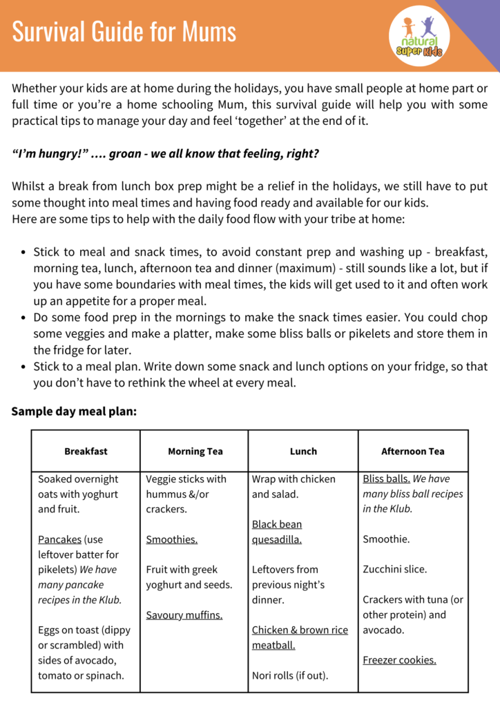 Mums wellbeing Archives - Natural Super Kids